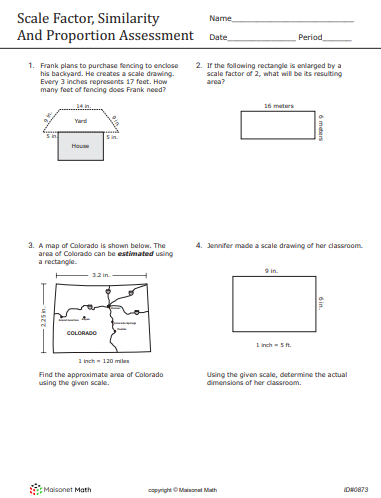 Scale Factor Word Problems